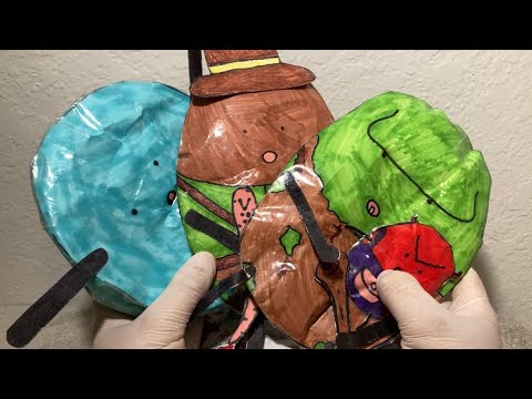 Squishing Paper Beans ASMR - YouTube