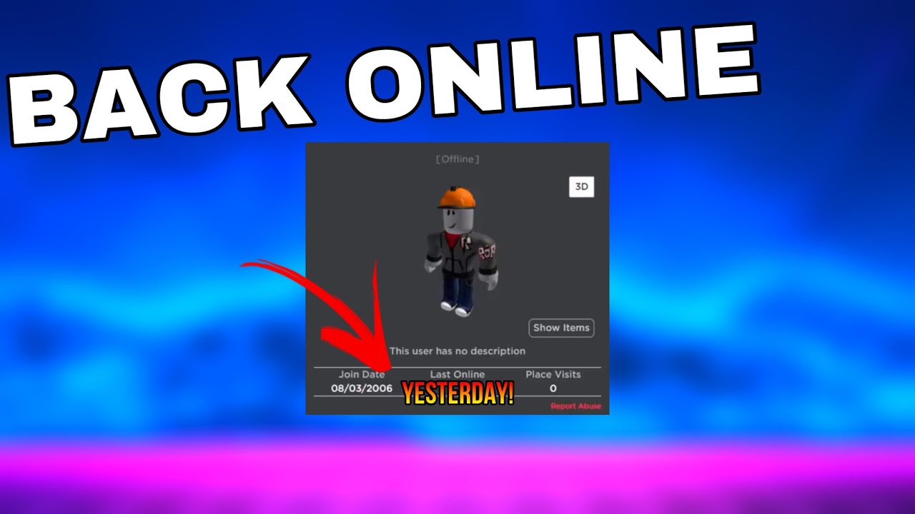 Builderman Came Back Online! - YouTube