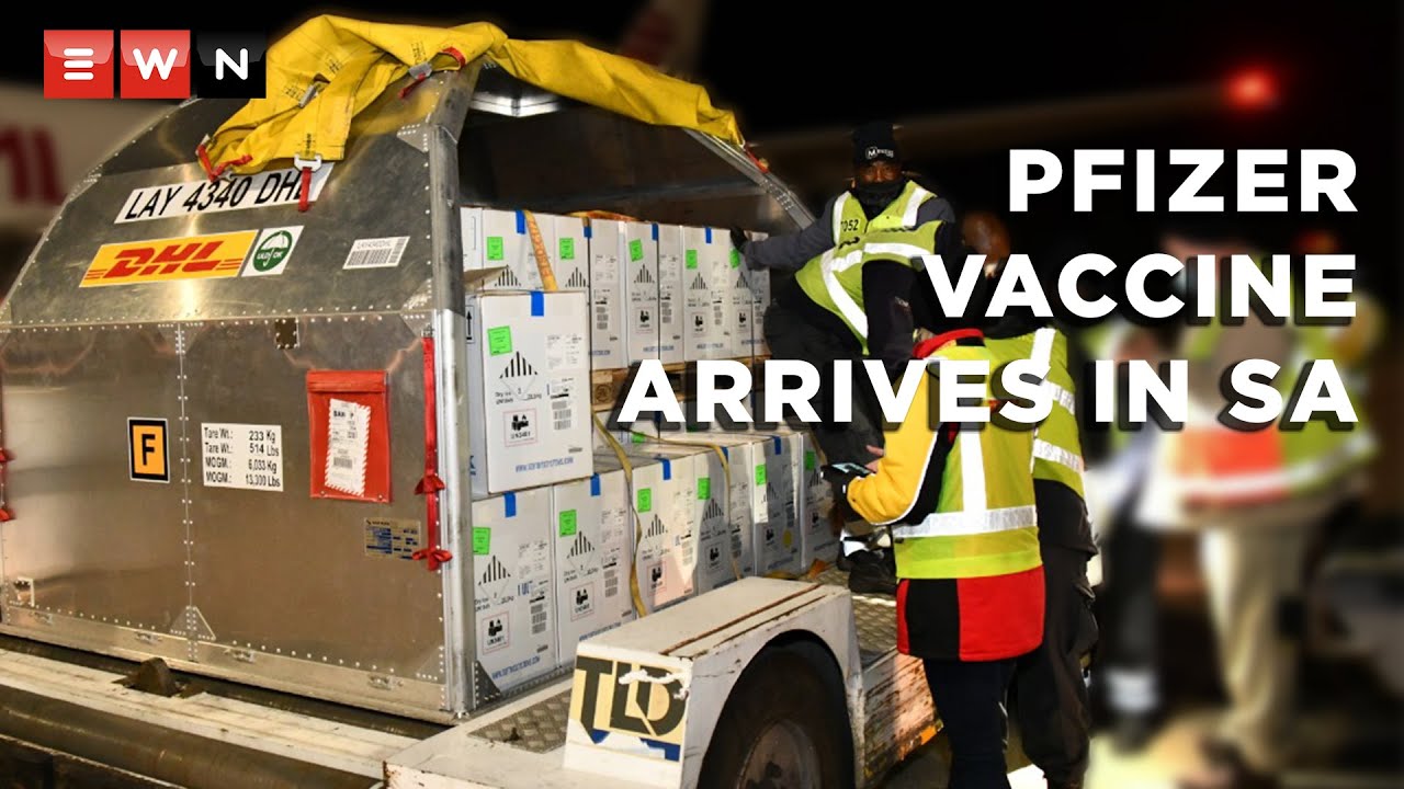 Pfizer vaccine arrives in SA - YouTube