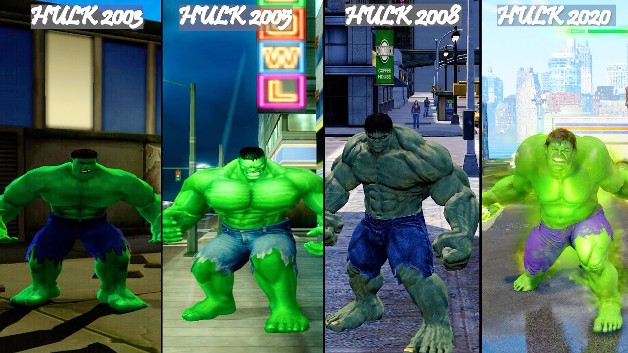 Hulk 2003 Vs Hulk 2005 Vs Hulk 2008 Vs Hulk 2020 Definitive Edition ...