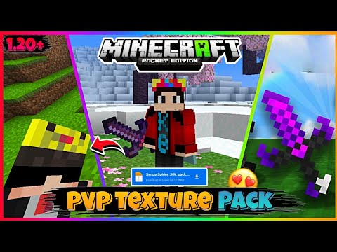Minecraft Pe PvP Texture Pack 1.20 / Senpai Spider Texture Pack For ...