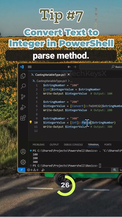 Convert Text to Integer in PowerShell Tip #7 - YouTube
