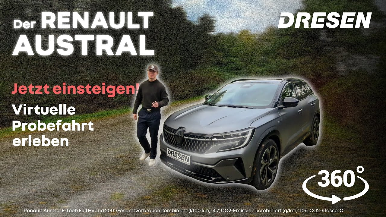 Entdecke den Renault Austral! 🫨 DRESEN Showroom - VR 360 Grad - YouTube