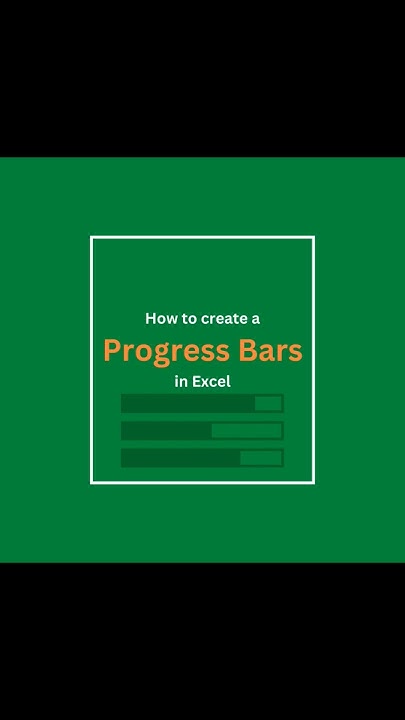 How to create progress bars in Excel 🪄#shorts #excelviral #exceltricks #exceltips #accounting ...