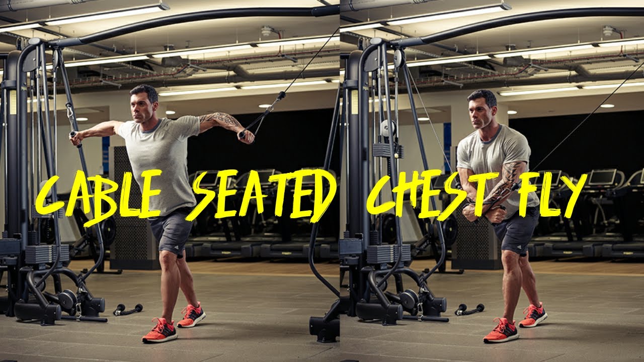 How To Do CABLE SEATED FLY/#CABLE FLY/ Cable Chest seated fly kayse ...