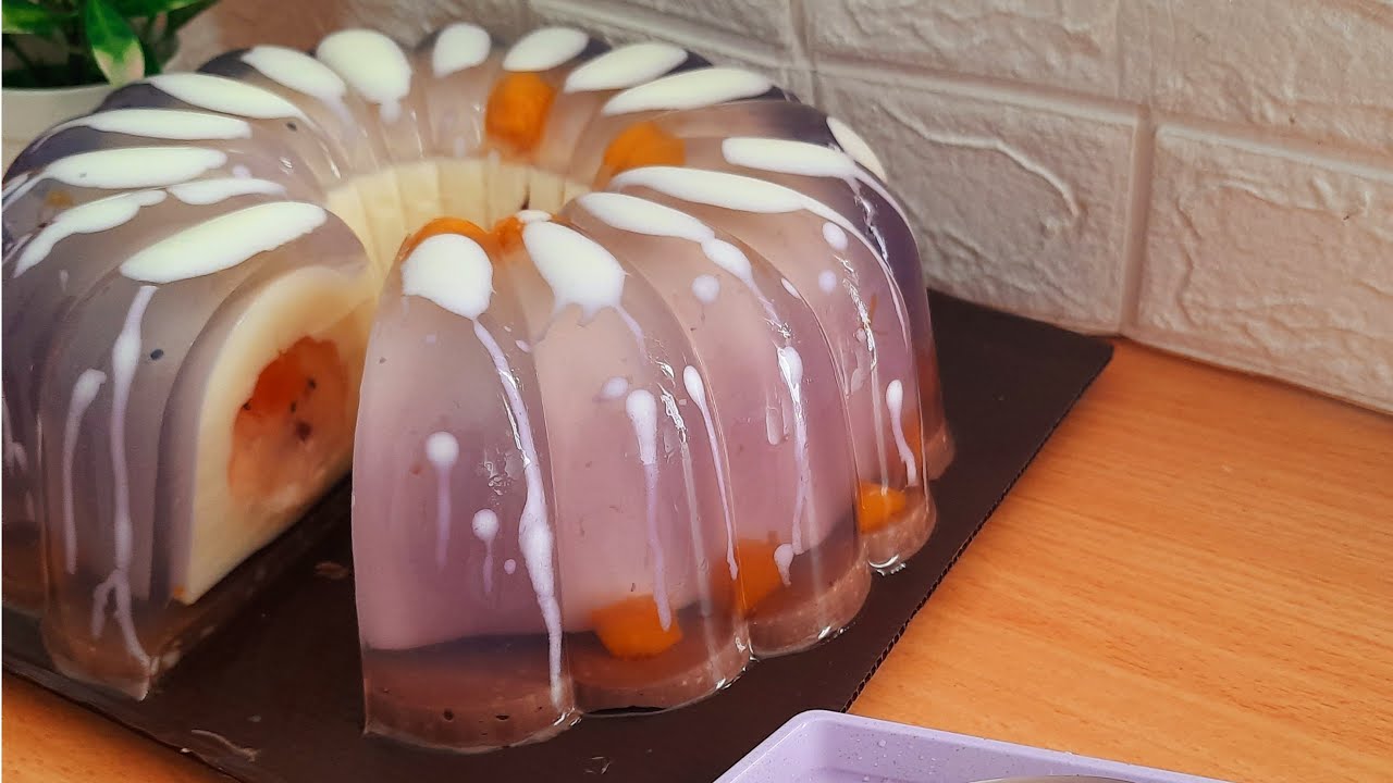 PUDING COCKTAIL DENGAN INNER BUNGA CANTIK | KREASI PUDING UNTUK HAMPERS ...