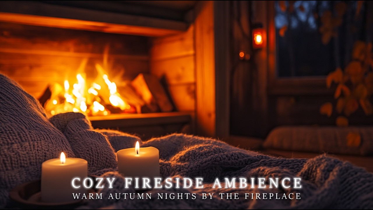 Cozy Fireside Ambience: Warm Autumn Nights by the Fireplace - YouTube