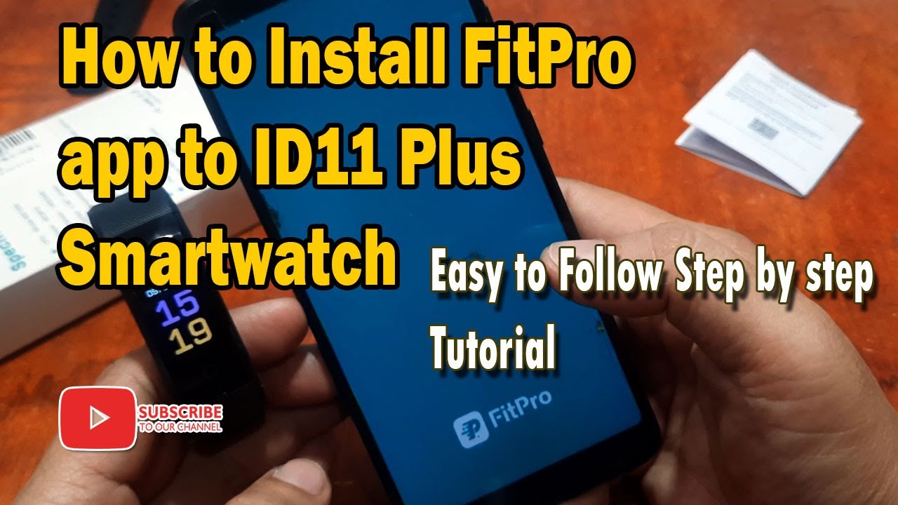 How to Install FitPro app to ID11 Plus Smartwatch - YouTube