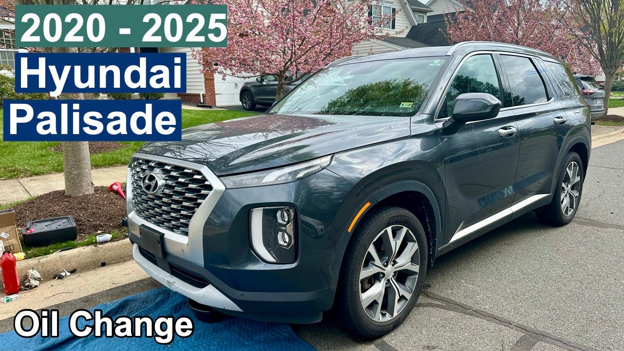 DIY 2020 2021 2022 2023 2024 2025 Hyundai Palisade Oil Change - YouTube