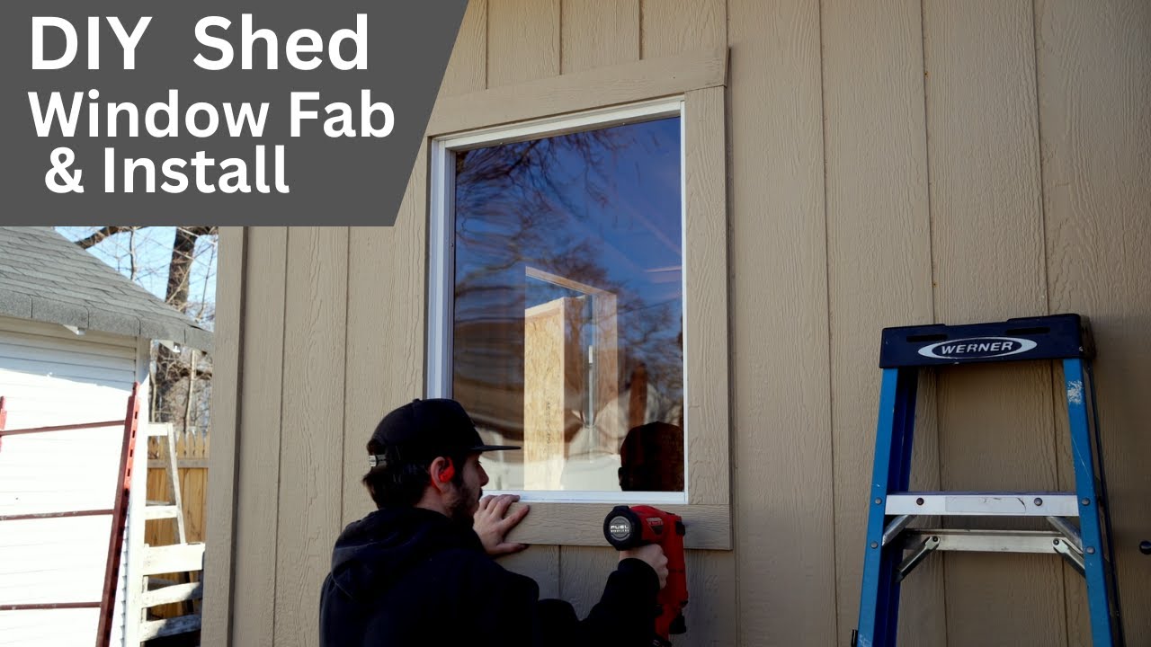 Shed Window Fabrication and Install - YouTube