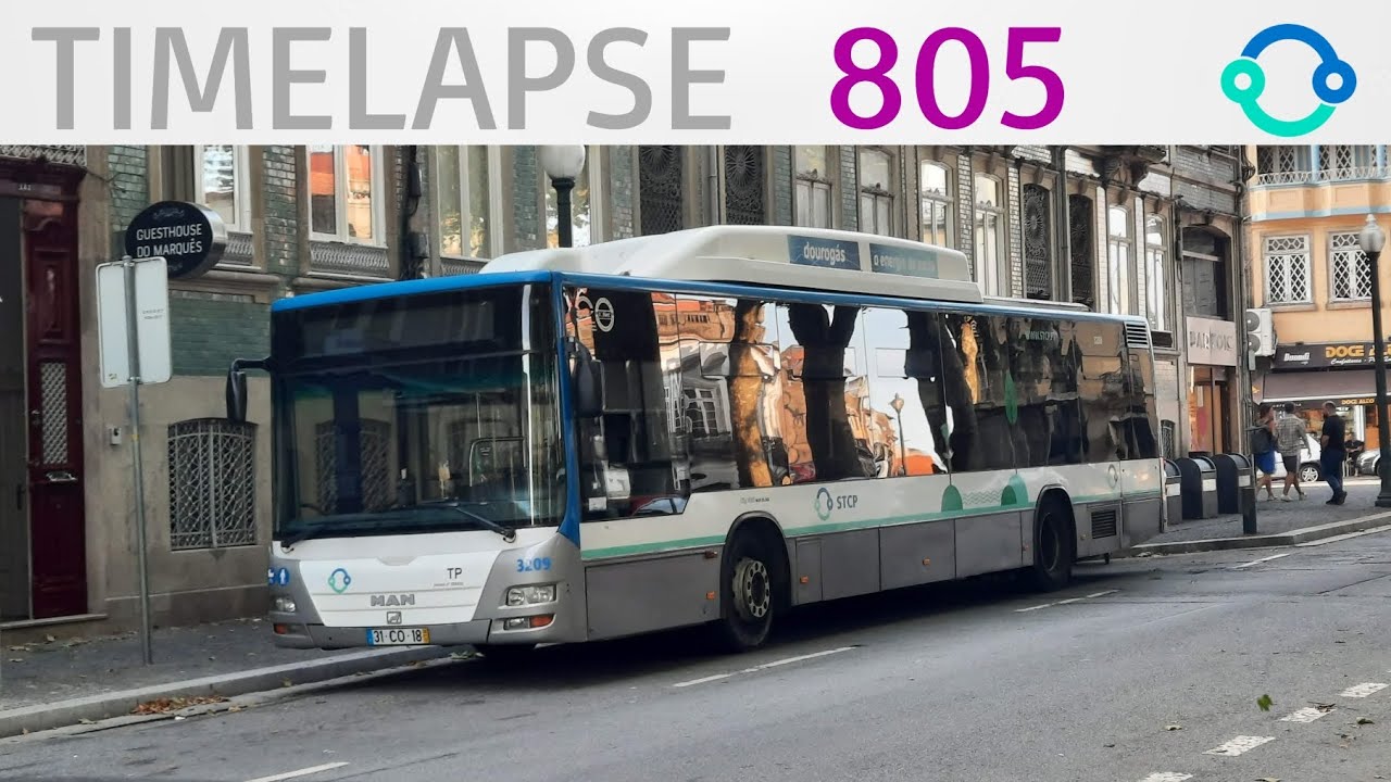 Timelapse Linha 805 da STCP - YouTube