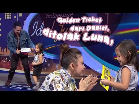 Golden Ticket dari Daniel, ditolak Luna!   AUDITION 4   Indonesian Idol Junior 2018 | Luna Allegra