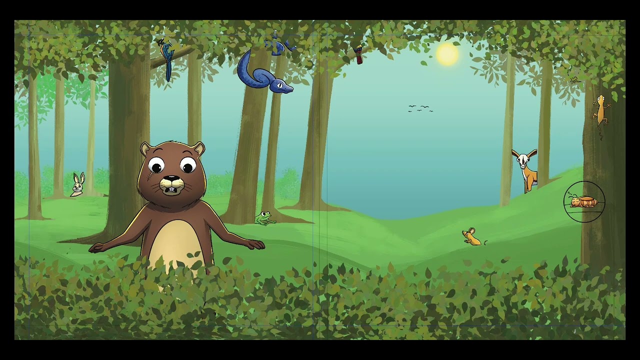 BTS of illustration Barki and the Forest Fire 1 - YouTube