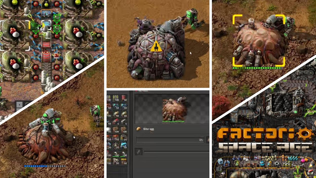 Factorio SPACE AGE DLC EP17 Advanced Gleba Research, Bitter Eggs ...