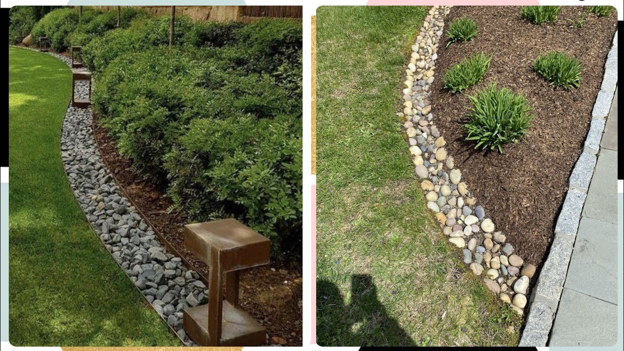 Most Eye Catching Garden Pebbles Border Design - Borde de guijarros de ...