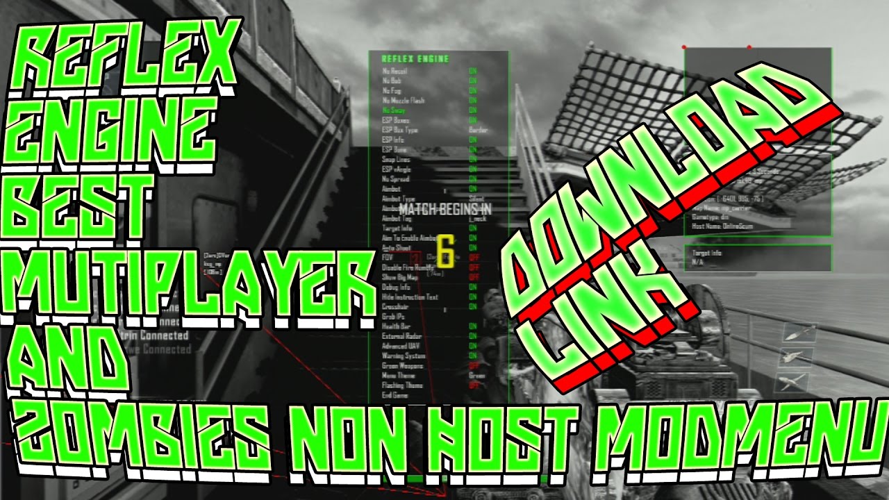 Black Ops 2 "Reflex Engine Non Host ModMenu" [MP/ZM] Release + Download! (No Scope Aimbot, More ...
