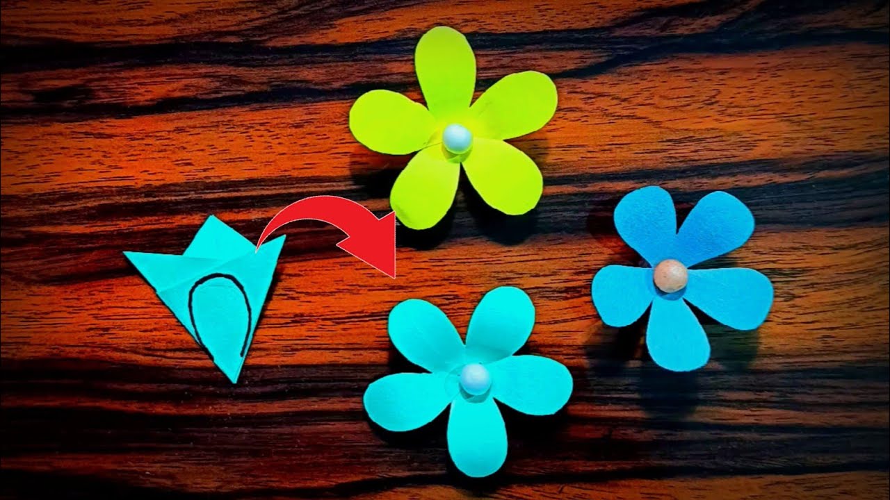 Easy Paper Flower Making 🌺 | How To Make Flower 🌼 | Easy Flower Making ...
