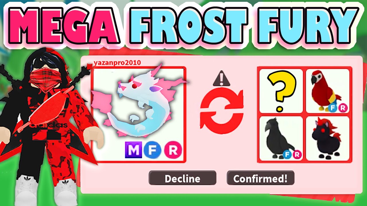 HUGE WIN 😎🔥 I TRADED MY MEGA FROST FURY IN ADOPT ME ! ROBLOX - YouTube