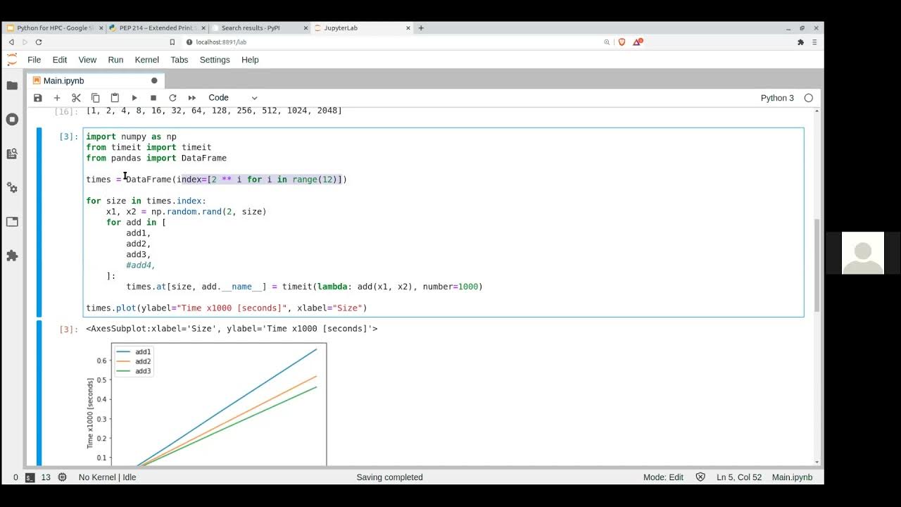 HPC Intermediate Training Event (04/21) - Day 2: Python for HPC ...
