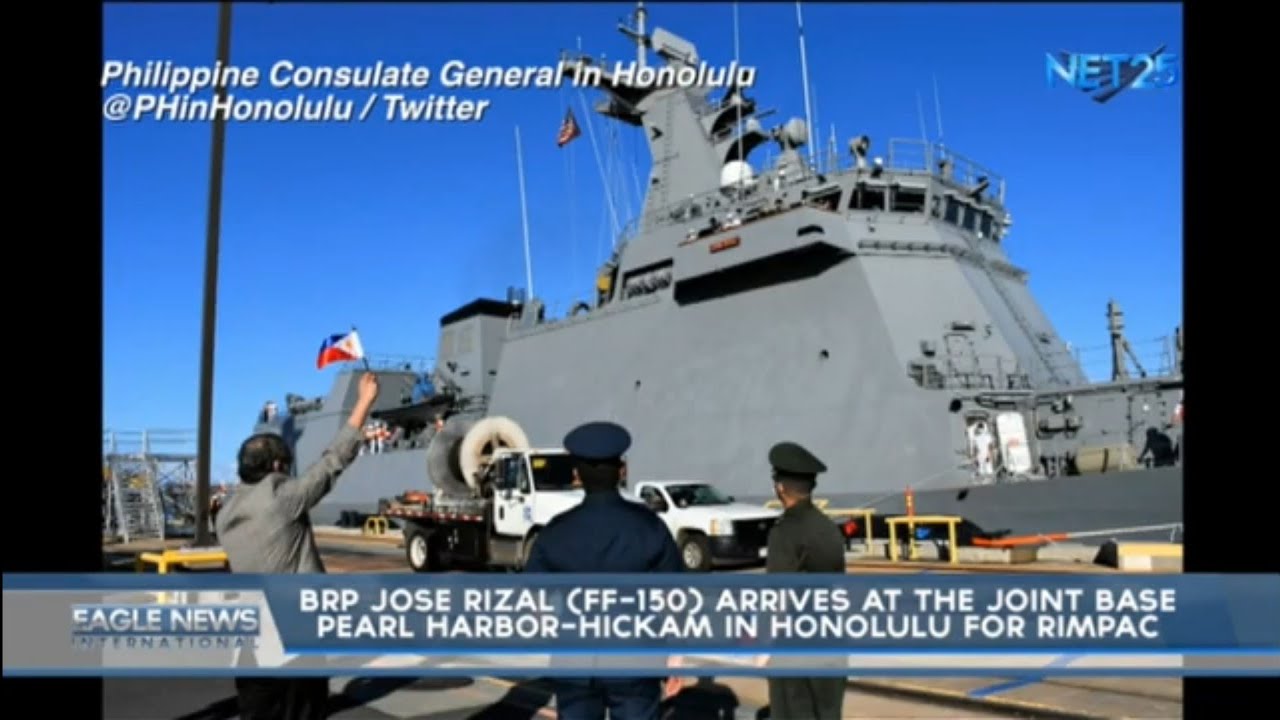 BRP Jose Rizal (FF-150) arrives at the joint base Pearl Harbor-Hickam ...