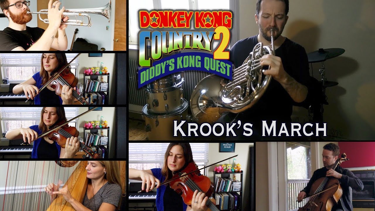 Donkey Kong Country 2: Krook's March / Toxic Tower || Mini Orchestra cover - YouTube