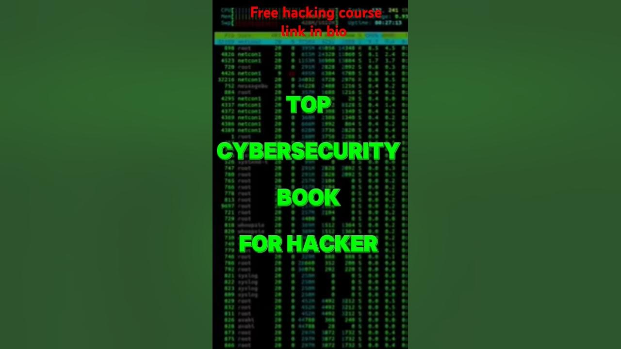 Top Cyber Security Book For Hacker #hack #coding #like #termux #video #viralvideo #cybersecurity ...