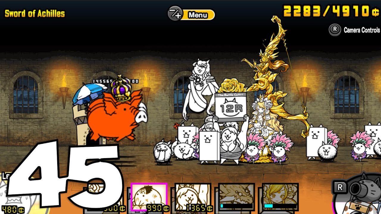 The Battle Cats Unite! Ring Girl Pummels St. Pigge the 2nd - YouTube