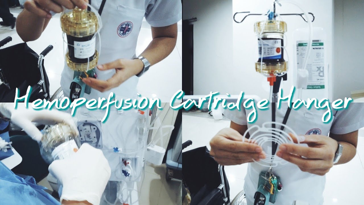 Hemoperfusion: How to Use Nephrosteril bottle hanger to hang and hold ...