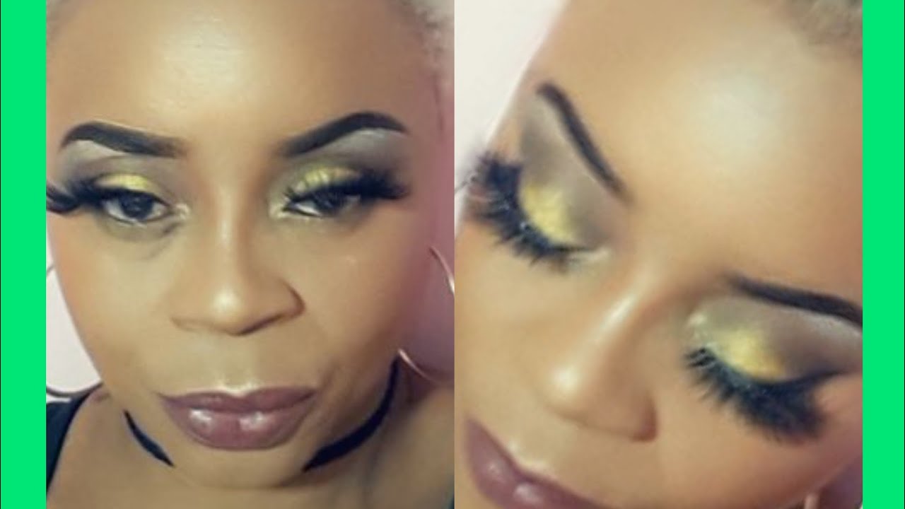 How to do a green Smokey eye shadow// quick and easy /its clarice - YouTube