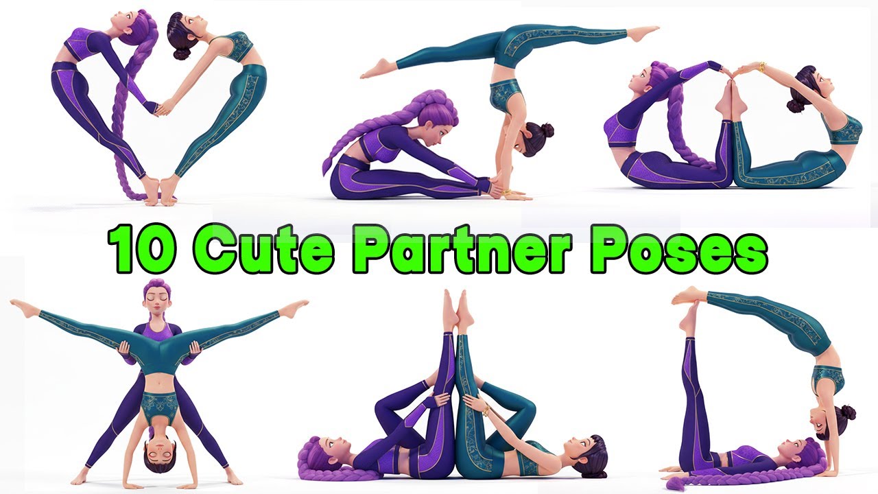 10 Cute Partner Yoga Poses - YouTube