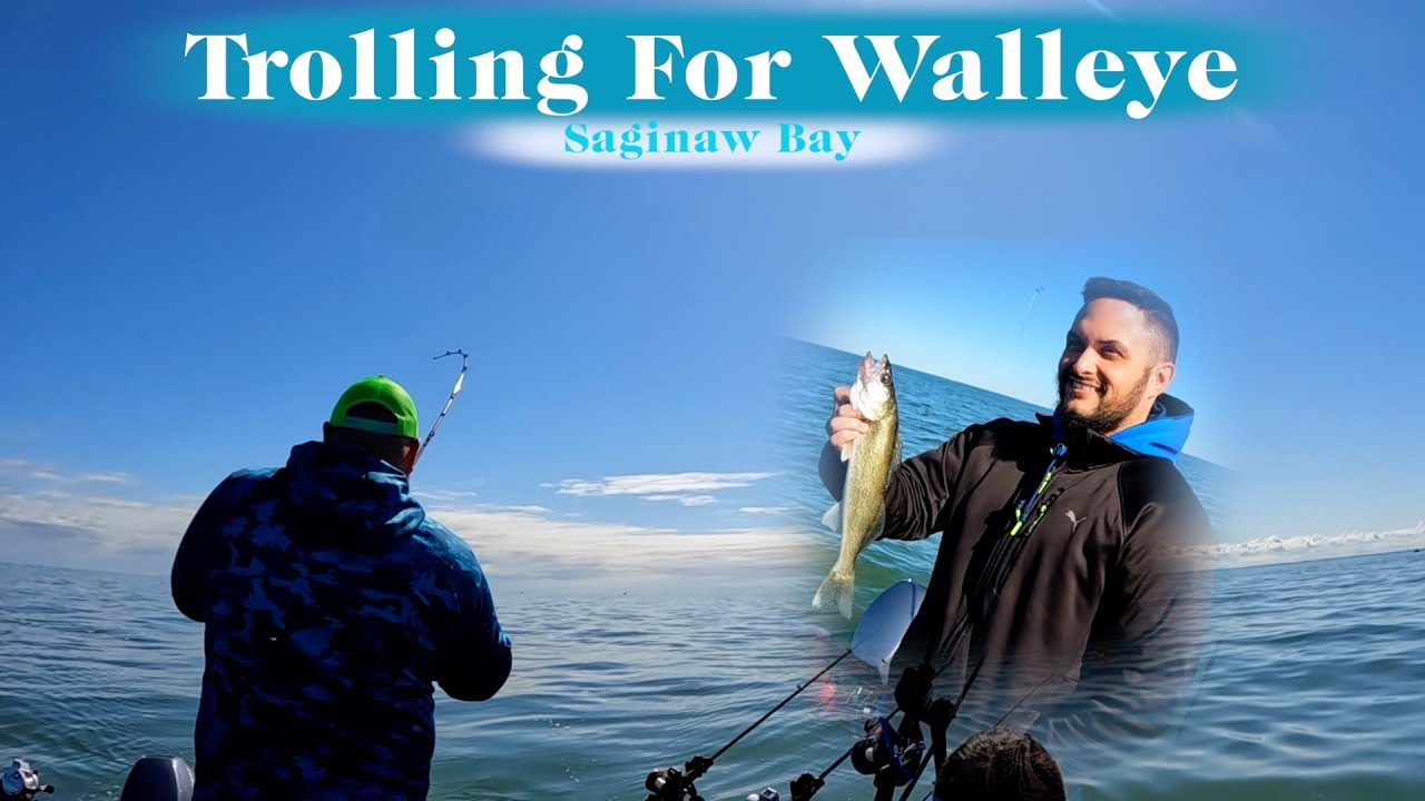 Trolling The Saginaw Bay For Spring Walleye - YouTube