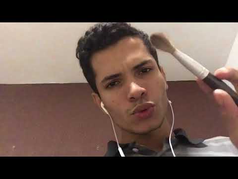 ASMR Pincéis na tela e sons com a boca