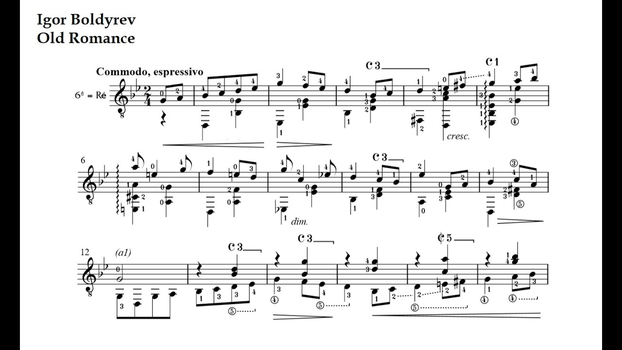Igor Boldyrev. Old Romance - YouTube