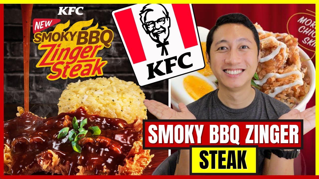 KFC SMOKY BBQ ZINGER STEAK HONEST REVIEW - YouTube
