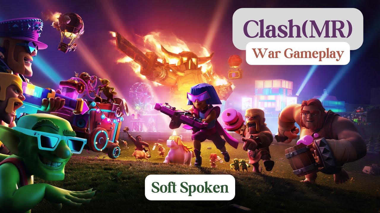 ASMR Clash of Clans - Gameplay #12, War Attacks - Soft spoken - YouTube