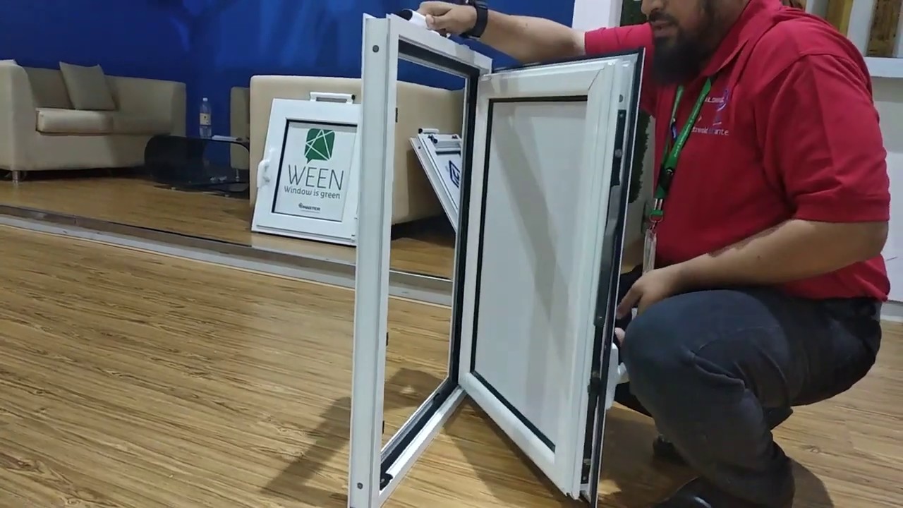 Casement window with automatic Limit arm - YouTube