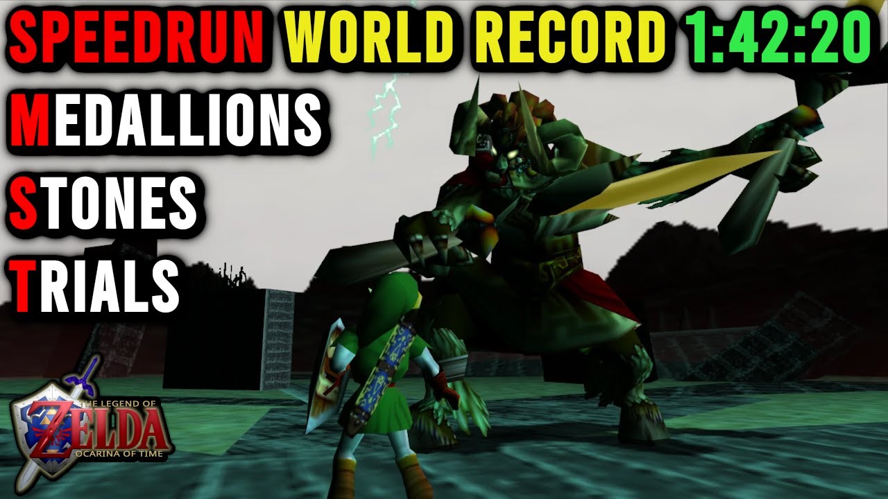 OOT Medallions Stones Trials Speedrun in 1:42:20 (WR) - YouTube
