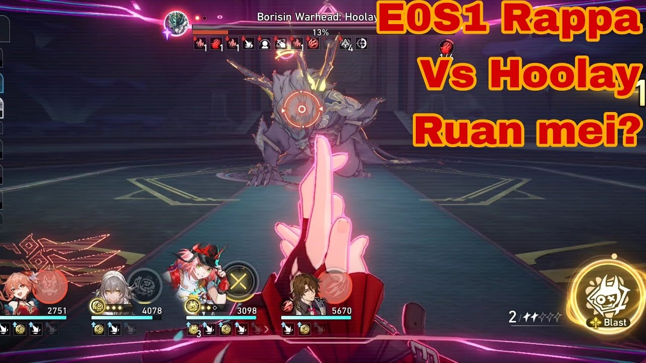 [ Honkai Star Rail ] MOC 12 E0S1 Rappa Vs Hoolay No imaginary Weakness ...