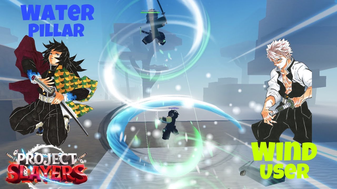 Water Hashira vs skilled Wind user( PROJECT SLAYERS PVP) - YouTube