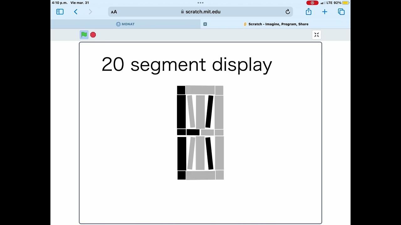 20 segment display - YouTube