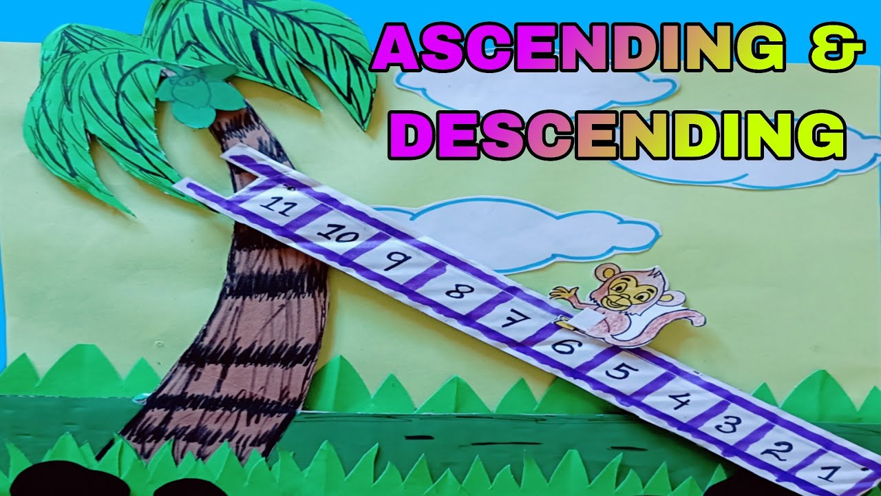 ASCENDING DESCENDING || आरोह- अवरोह || MATHS TLM || TLM for primary ...
