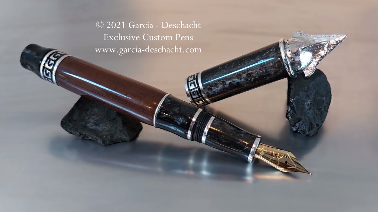 Custom Pen "Tinia" (Etruscan God) - Garcia Deschacht - Exclusive Custom ...