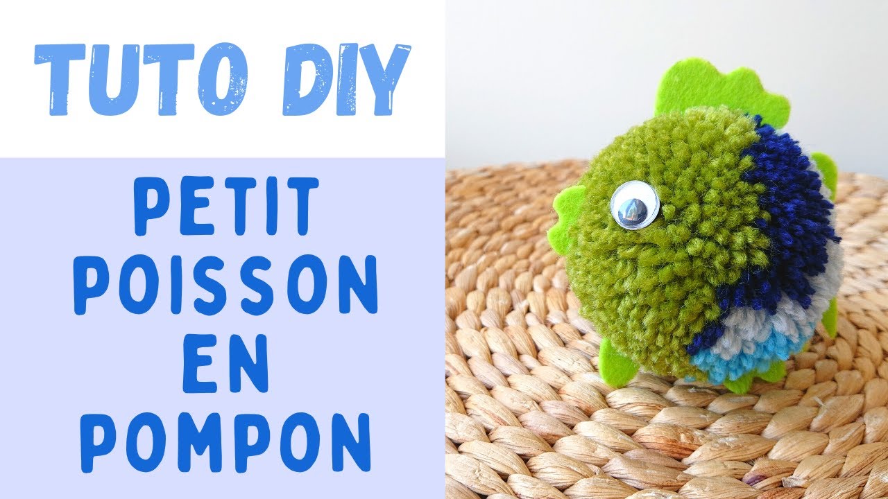COMMENT RÉALISER UN POISSON EN POMPONS ? [TUTO DIY - ÉTAPE PAR ÉTAPE]🐠🧶 ...