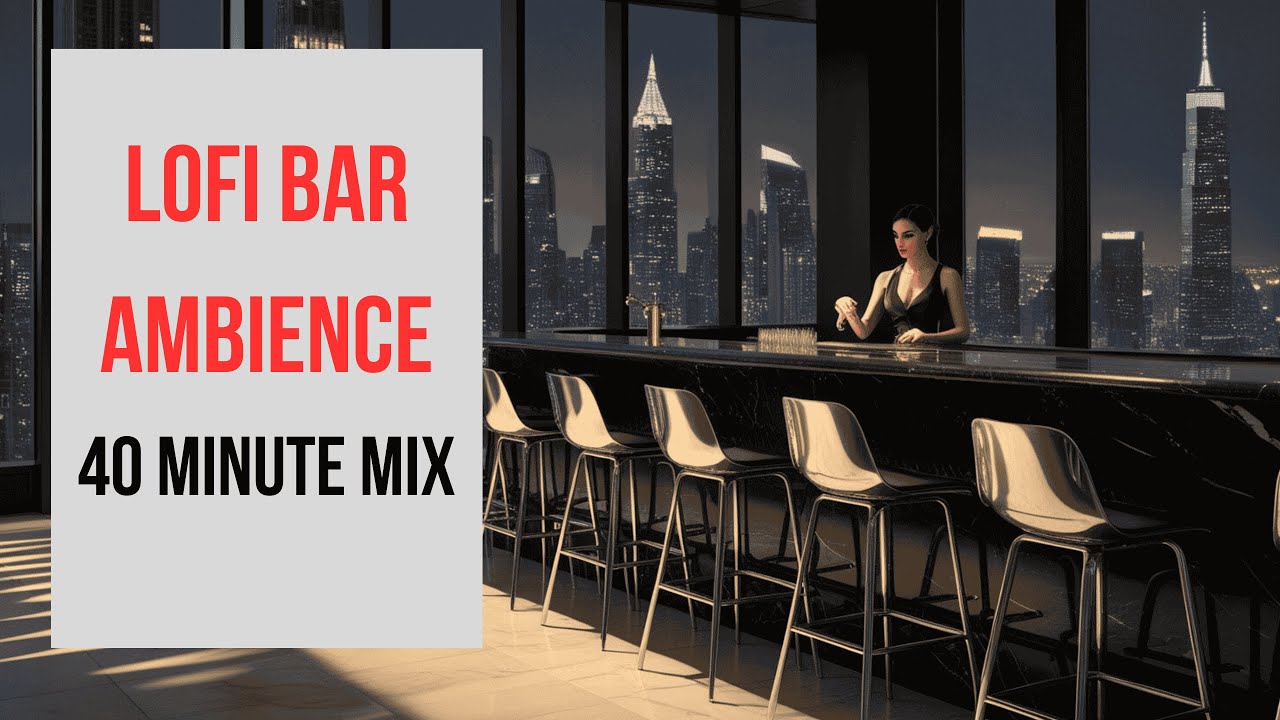 Late Night Bar Ambience Lofi - 4K Relaxing Music | Night Chill Vol.3 🌃 ...