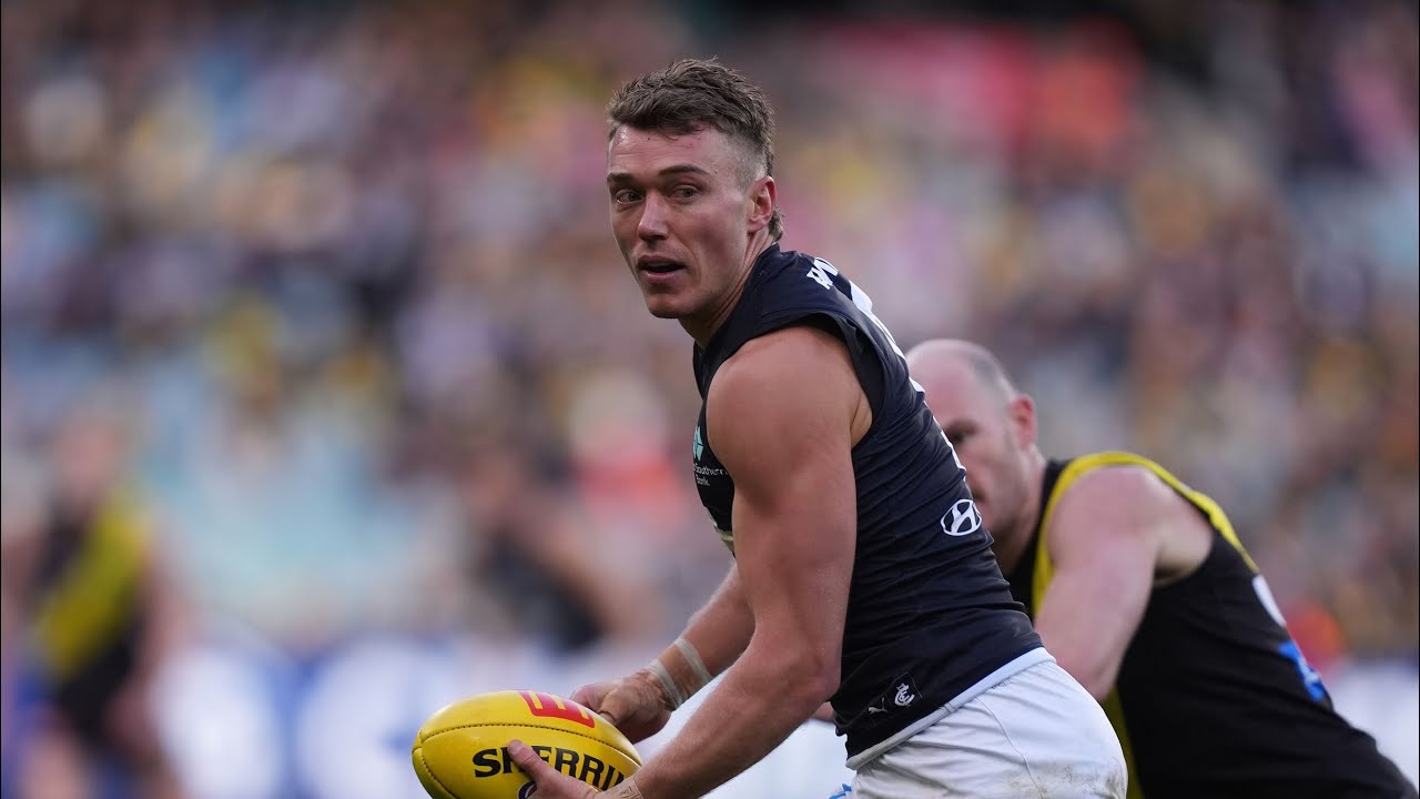 Patrick Cripps - AFL 2024 Round 16 Highlights - Carlton @ Richmond ...