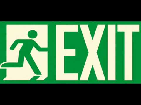 Non-electrical Photoluminescent Emergency Exit Signs For Building ...