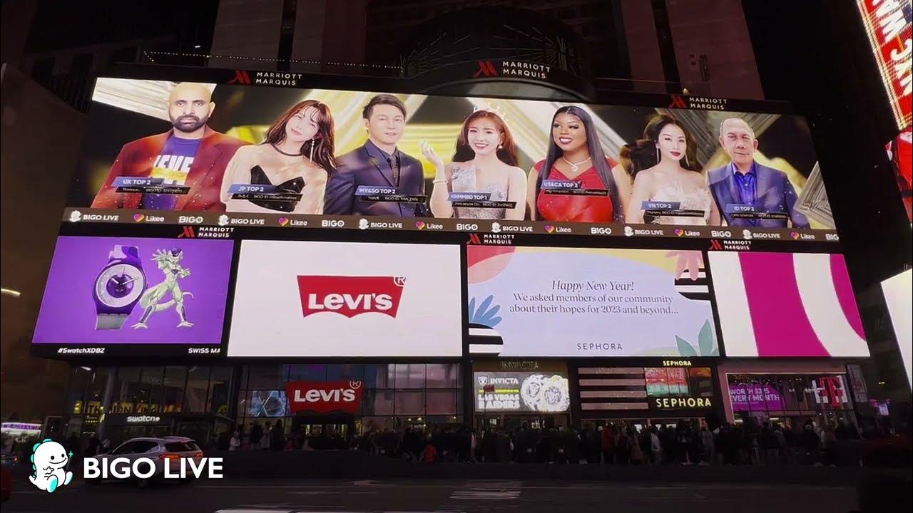 Bigo Live Việt Nam | Dàn idol Việt Nam xuất hiện nổi bật tại Quảng Trường Thời Đại (Times Square ...
