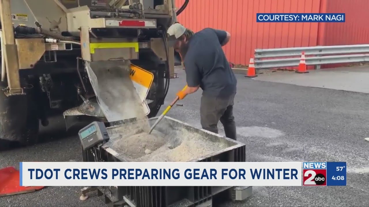 TDOT crews preparing gear for winter - YouTube