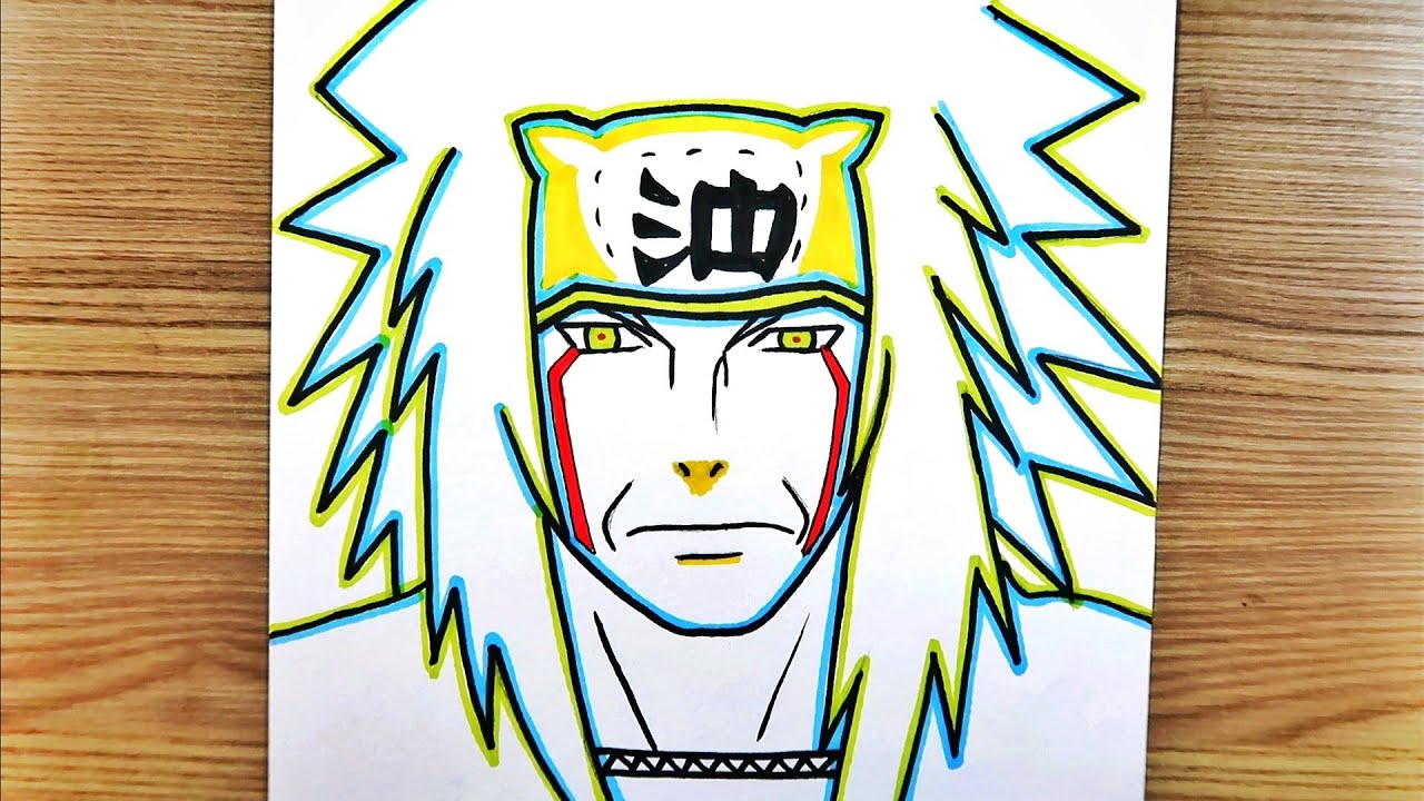 How To Draw Jiraiya Step By Step / Easy Anime Sketch / Naruto Art ...