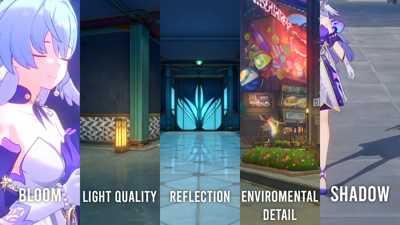 Honkai Star Rail 2.2 Graphics Settings Comparison Low - Ultra - YouTube